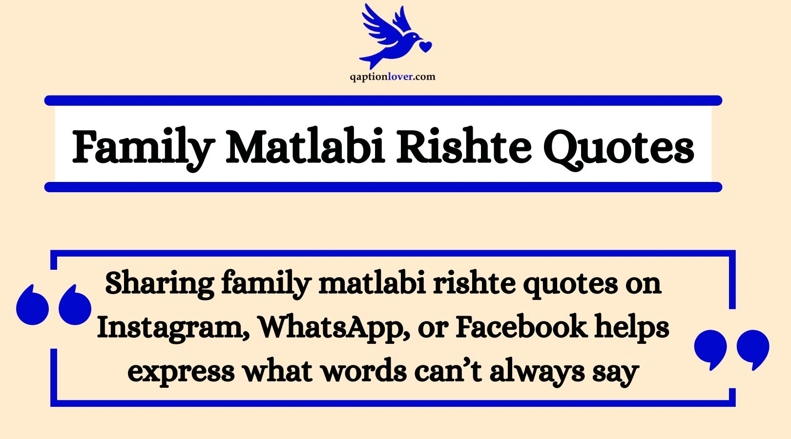 Family Matlabi Rishte Quotes