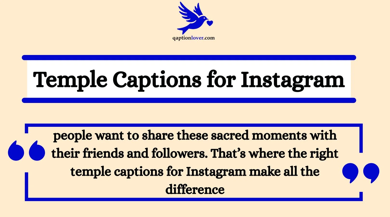 Temple Captions for Instagram